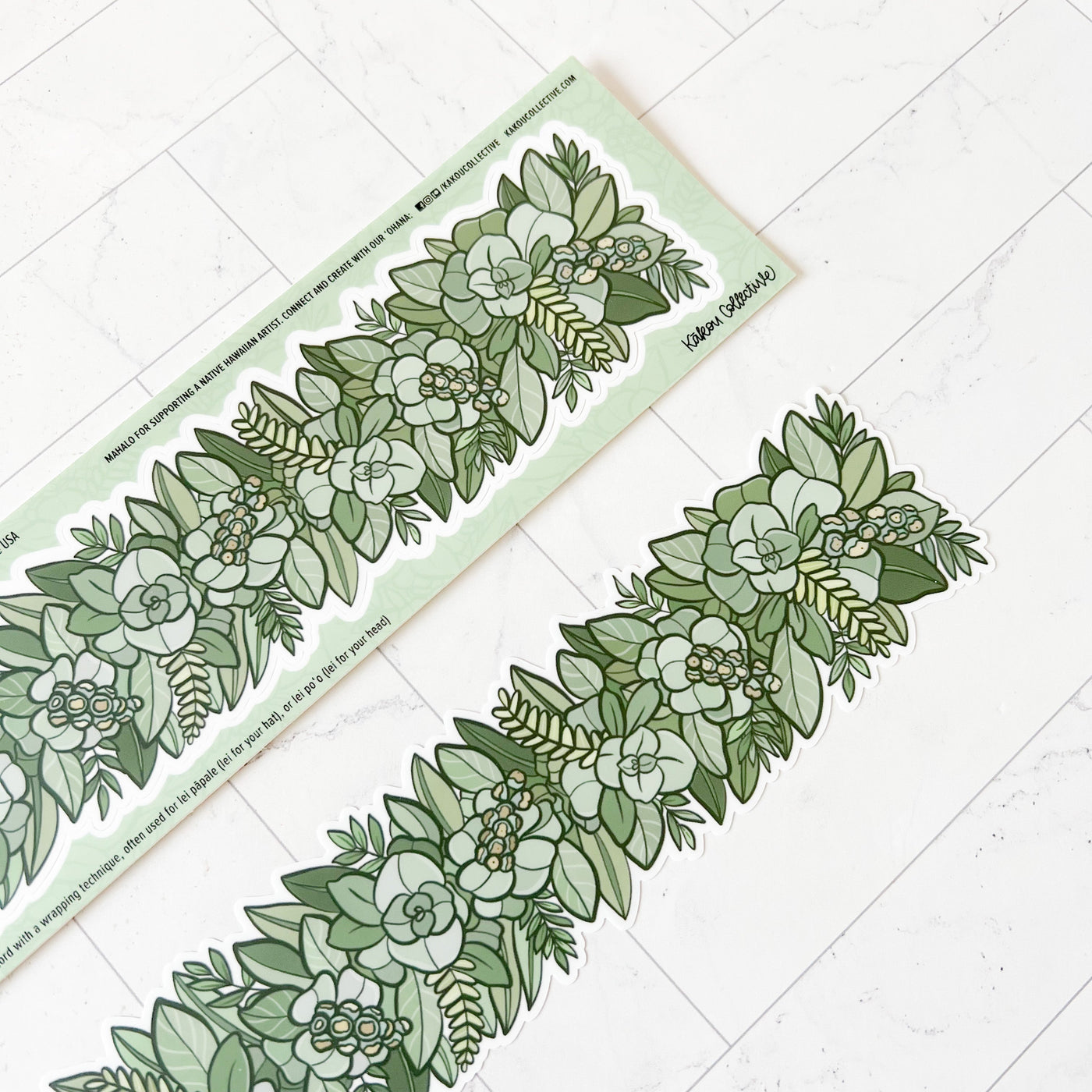 Lei Wrap Vinyl Sticker — Kakou Collective